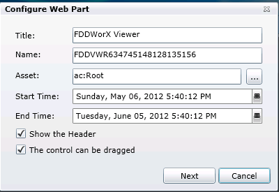 Adding an FDDWorX Viewer in PortalWorX-SL