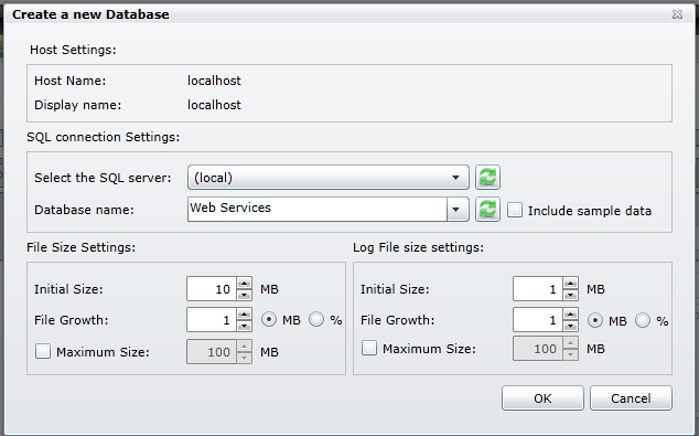 Creating A New Sql Server Configuration Database Using The Web Services 2384