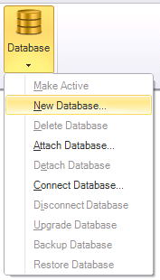 Creating a New SQL Server Configuration Database Using the Web Services Provider