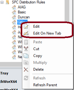 SPC Distribution Rule Sets