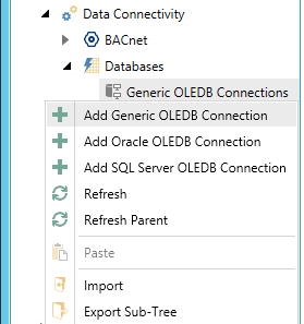 Generic OLEDB Connection
