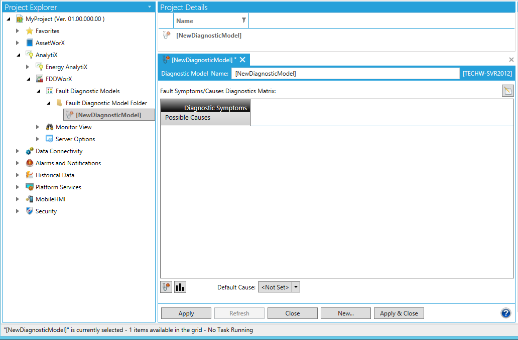 Create a Diagnostic Model