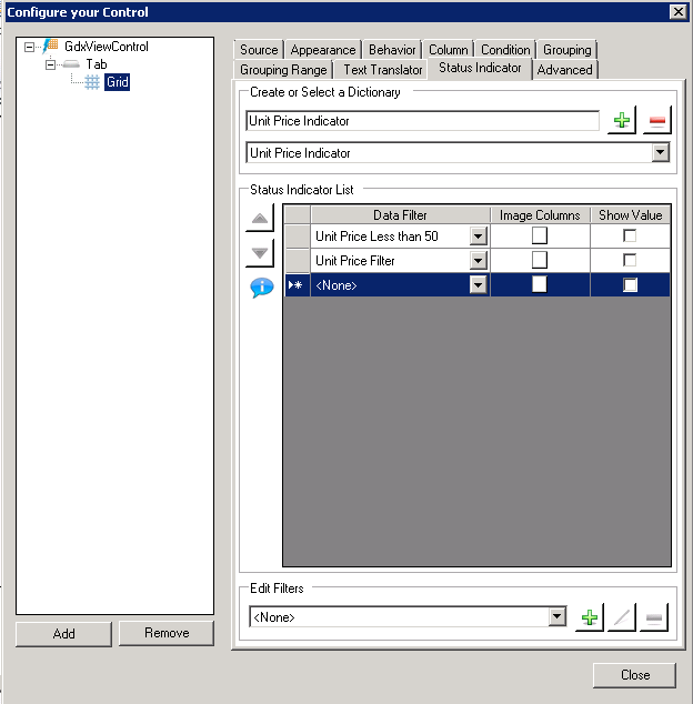Status Indicator Tab