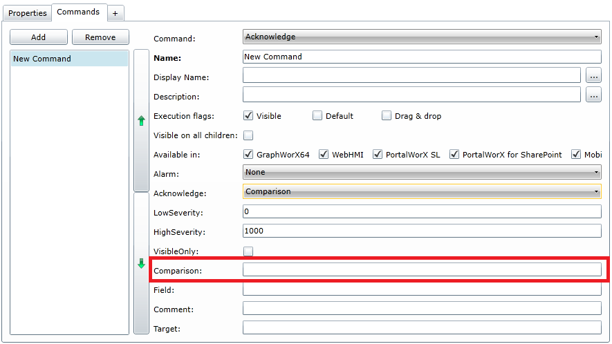 How to Use Acknowledge by Comparison in AssetWorX