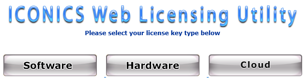 Using the ICONICS Web Licensing Utility for Software Key License